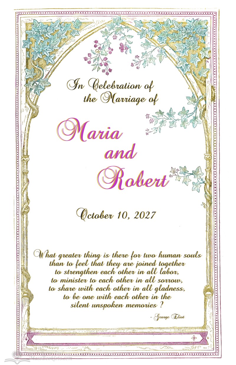 Wedding Cover Gallery - Personalized Mass Booklets