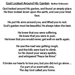 God-looked-around-garden-funeral - Lauren's Personalized Mass Booklets