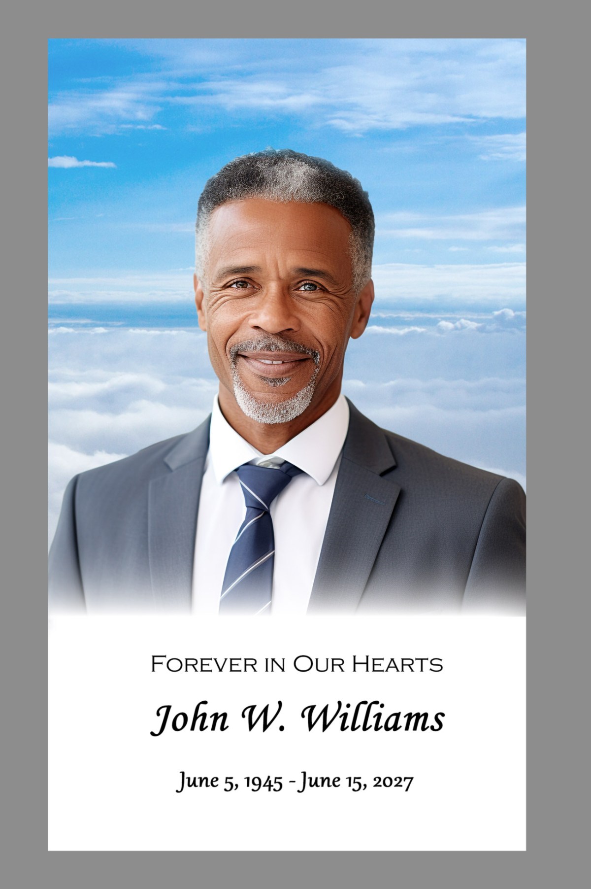 Custom Sky & Clouds Prayer Cards - Mass Booklets