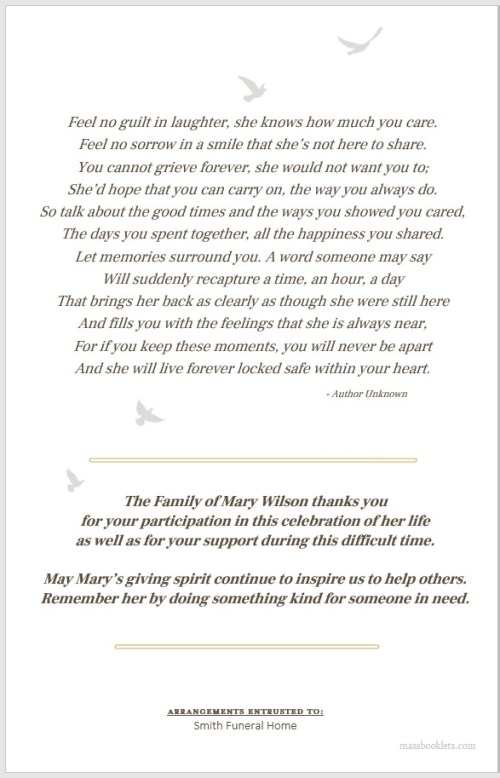 Gold Frame Funeral Mass PROGRAMS - Mass Booklets