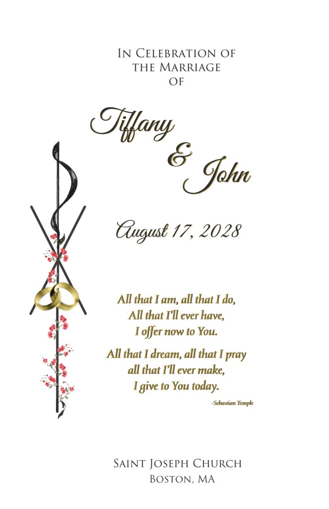 Christogram Custom Wedding Booklets- Mass Booklets