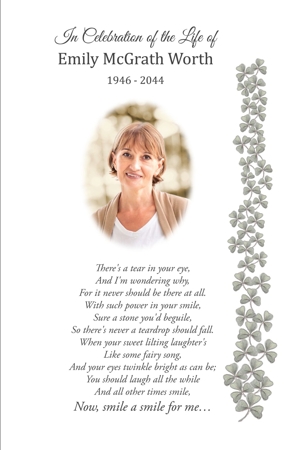 Funeral Programs,Booklets, Obituary Pamphlets - MassBooklets