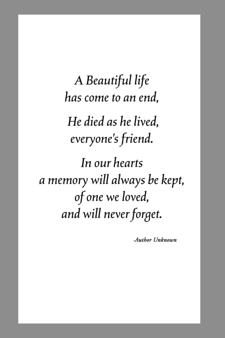 Prayer Card Verses for Memorial Card - Mass Booklets