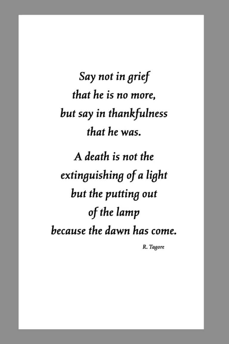 Prayer Card Verses for Memorial Card - Mass Booklets