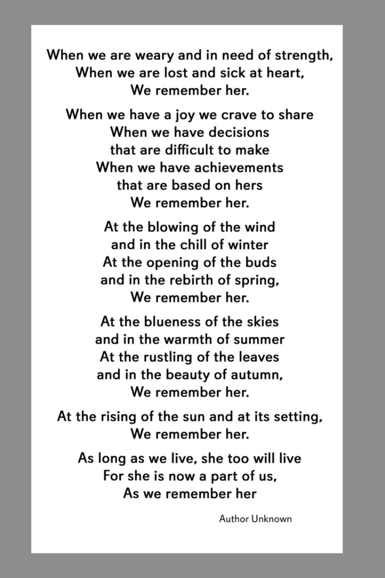 Prayer Card Verses for Memorial Card - Mass Booklets