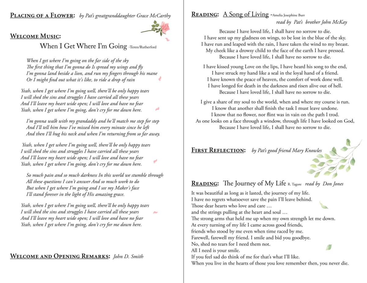 Funeral Programs,Booklets, Obituary Pamphlets - MassBooklets