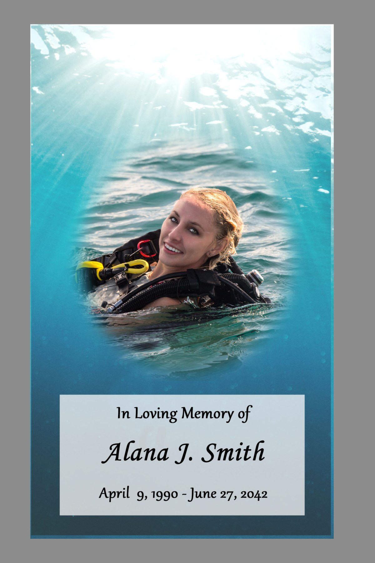 Underwater Memorial cards - Mass Booklets